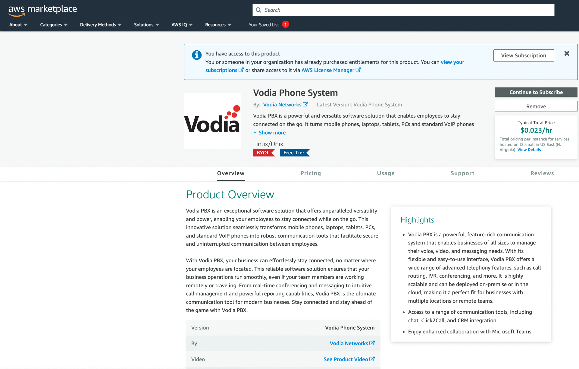 Vodia PBX now available on AWS Marketplace - Telecom Reseller / Technology Reseller News